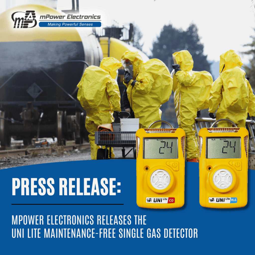 MPower Releases the UNI Lite Maintenance-Free Single Gas Detector